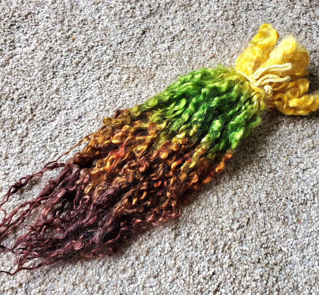 Teeswater Curls: 10-12", 1 Oz, Hand-dyed, Locks for Spinning & Felting ...