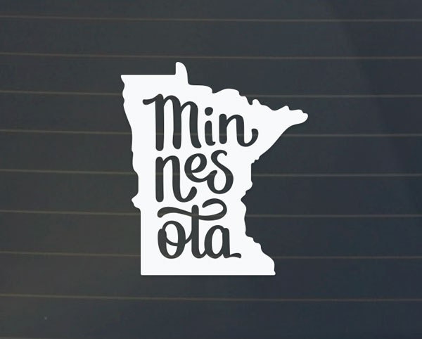 Minnesota Decal Minnesota Sticker Minnesota Car Decal - Etsy Canada