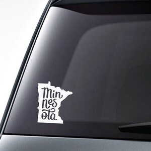 Minnesota Decal Minnesota Sticker Minnesota Car Decal - Etsy Canada