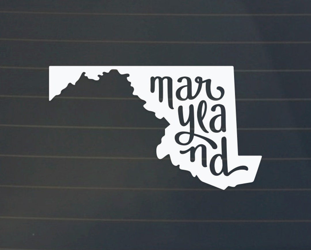 Maryland Maryland Decal Maryland Sticker - Etsy