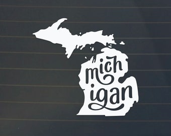 Michigan Car Decal - Etsy