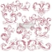 Elegant Scrolls Stamp Prima Re-design Acrylic Stamp Clearly Aligned ...