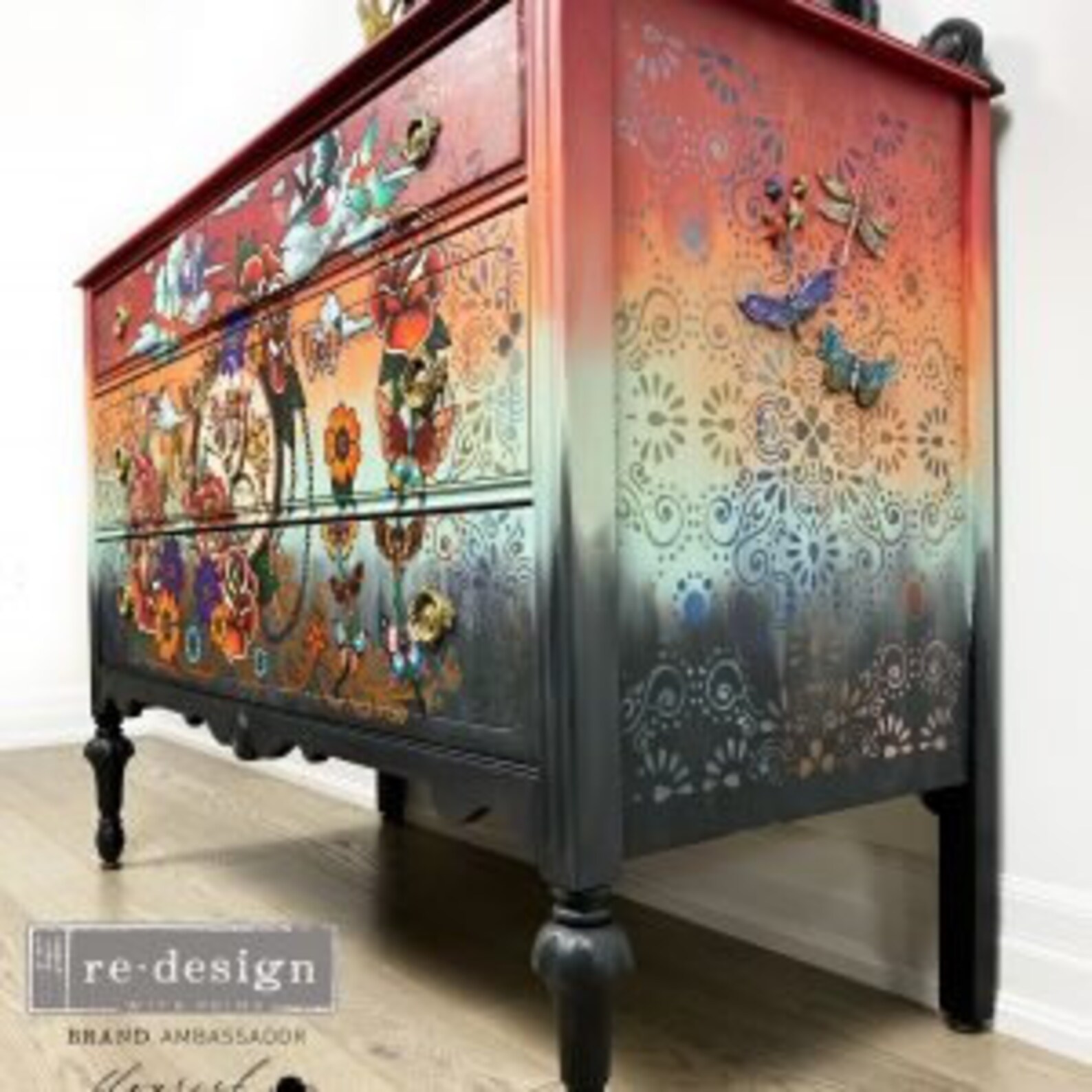 CECE Eastern Abstract Stencil Prima Re-design Stencil - Etsy