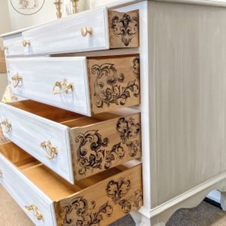 Elegant Scrolls Stamp Prima Re-design Acrylic Stamp | Etsy