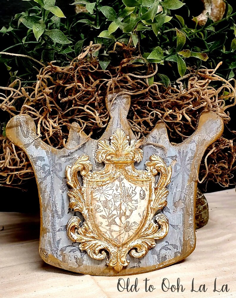 Heraldry Mould | IOD Iron Orchid Designs, Furniture Appliques (6"x10 ...