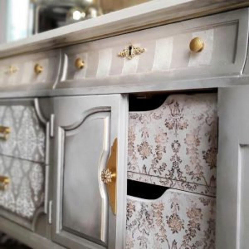 Washed Damask Decoupage Décor Tissue Paper Mulberry Tissue - Etsy