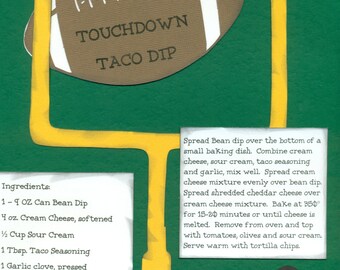 Cherry Dump Cake, 1 Page 8 1/2 X 11 Recipe Scrapbook Layout, Premade ...