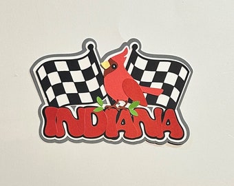 Restocked Las Vegas Glitter Scrapbook Title, Handmade Layered Die Cut ...