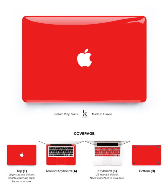 Red Macbook Skin Macbook Pro Skin Macbook Air Skin Macbook | Etsy