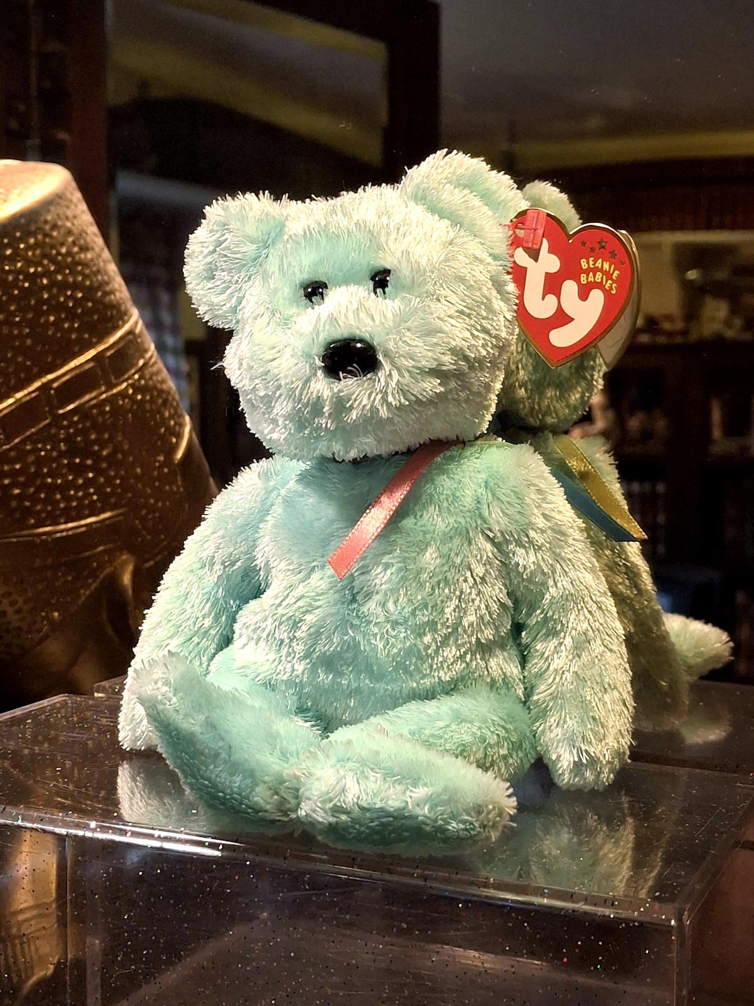 Vintage Ty Beanie Baby Sherbet the Teddy Bear Mint Green - Etsy