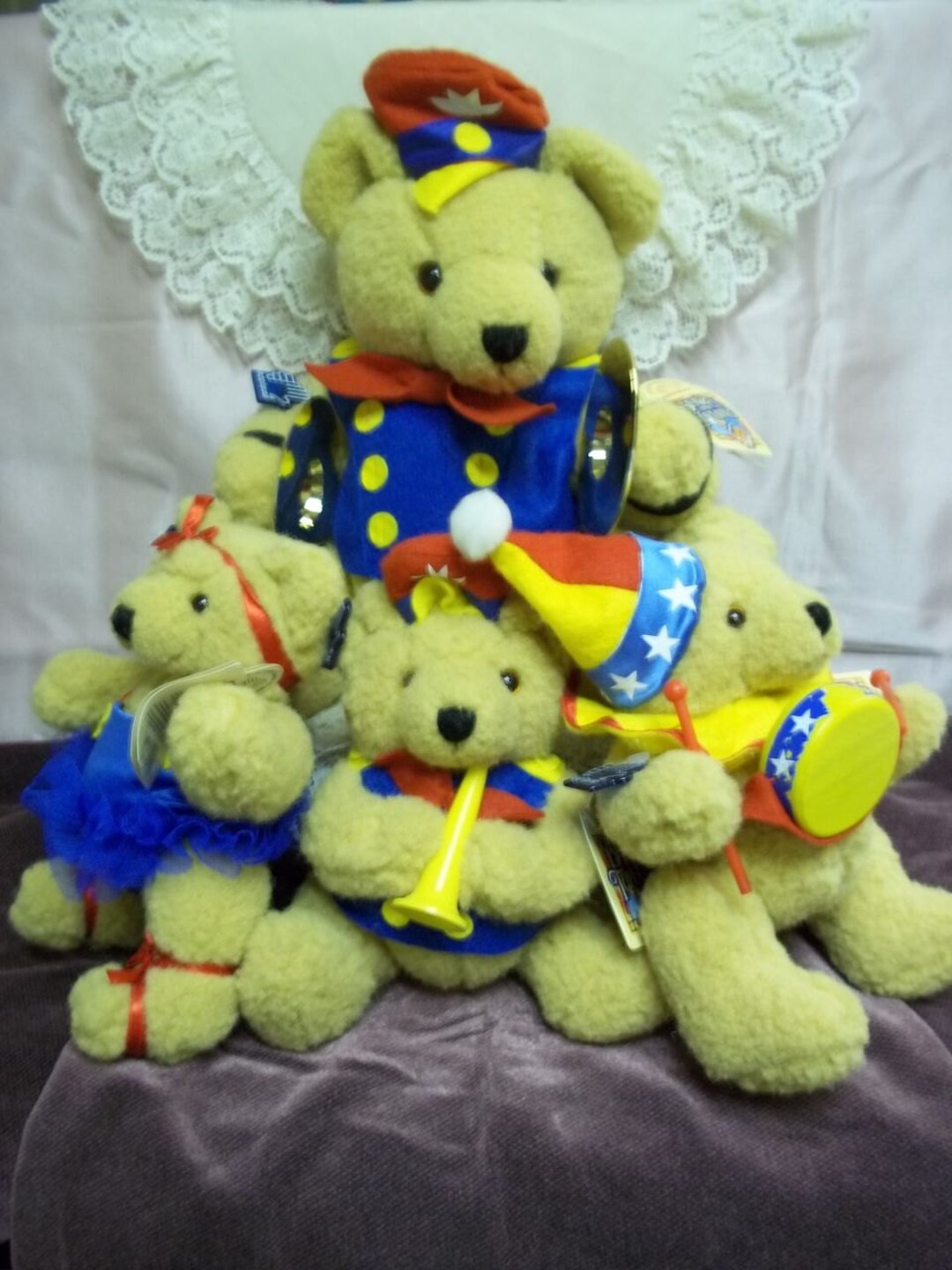Teddy Bear Marching Band Set of 4: Bears in Toyland by - Etsy