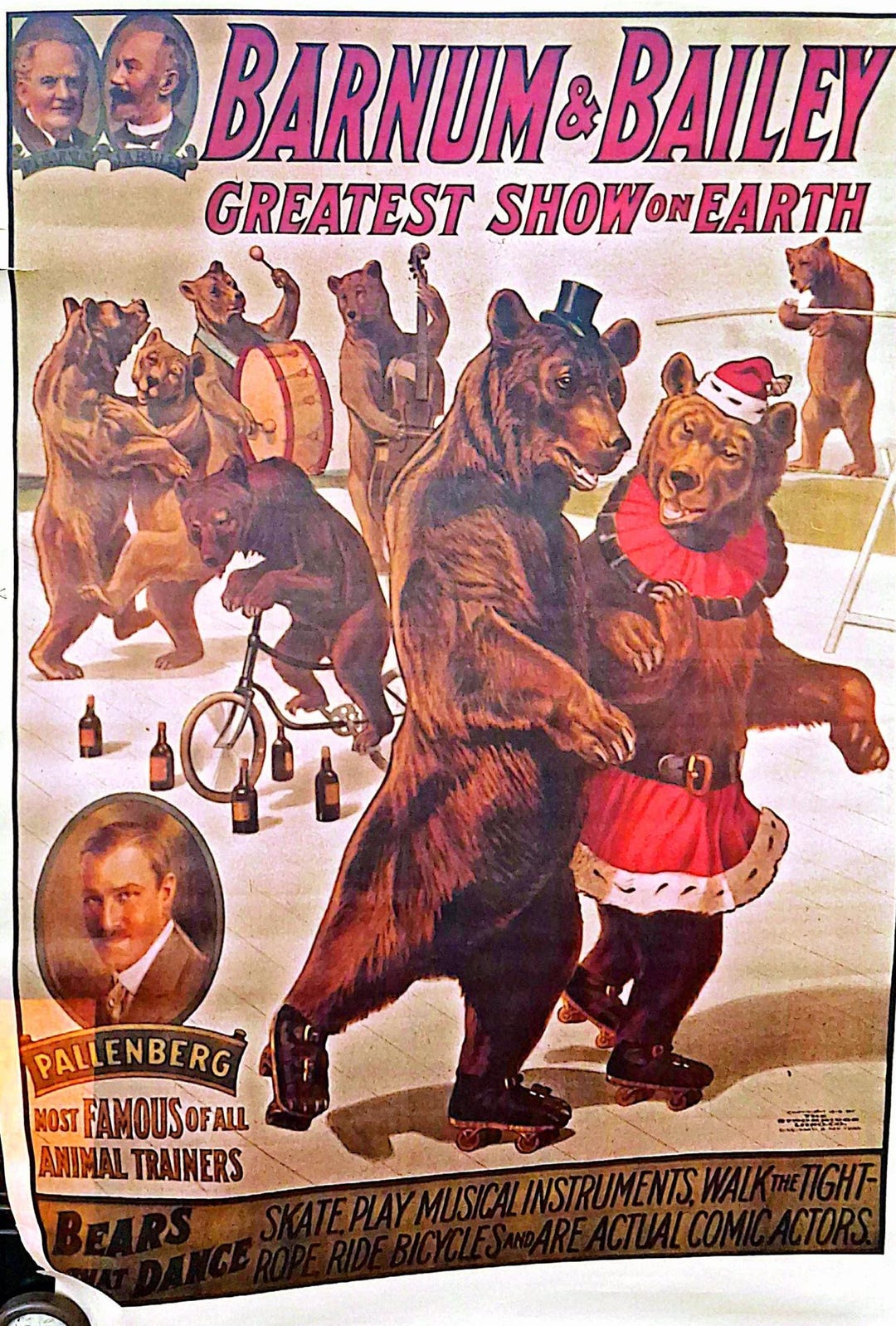 Vintage 1916 Barnum & Bailey Lithograph Circus Poster - Etsy