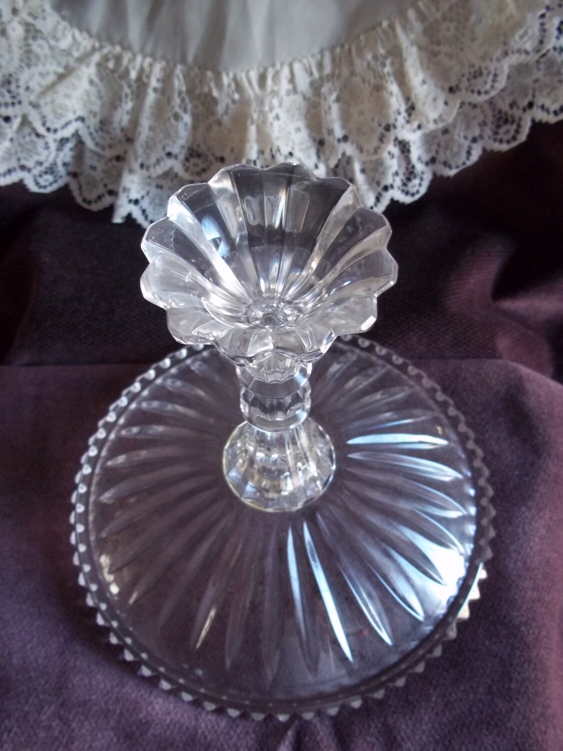 Vintage Mikasa Lead Crystal Compote - Etsy