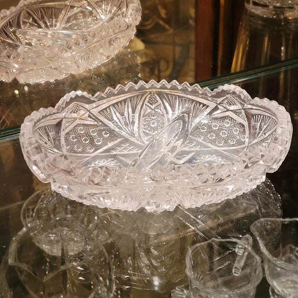 Cut Glass Tray - Etsy