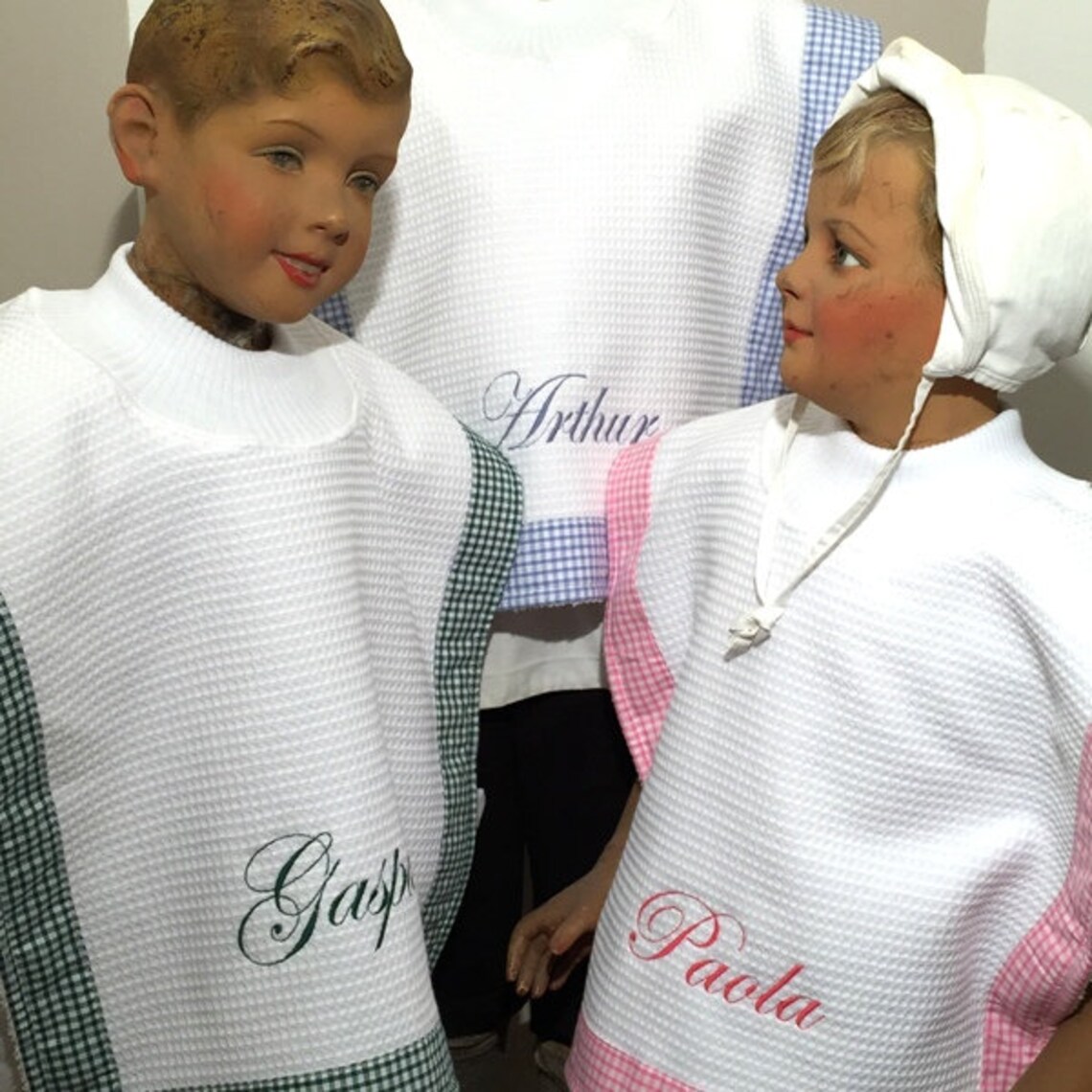 Child or Baby Napkin Customized With Embroidery Ribbed - Etsy