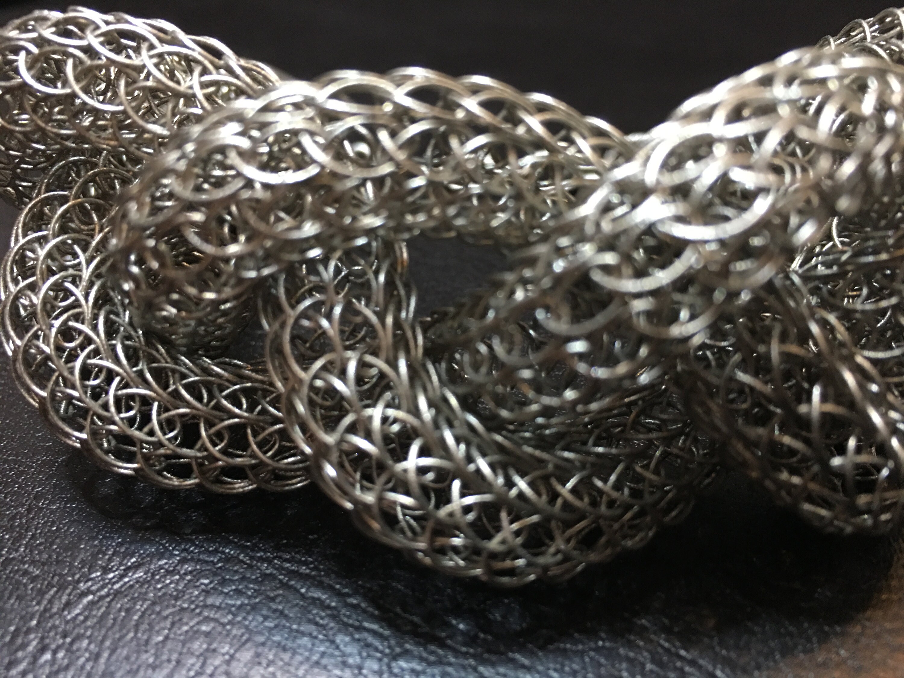 Bracelet Knotted Wire Mesh Bracelet Soft Wire Mesh is Formed - Etsy