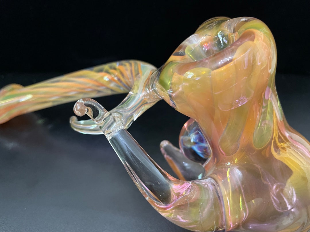 Blown Glass Pipe: Vintage Borosilicate Mighty Chalice, Jason Byrd Art ...
