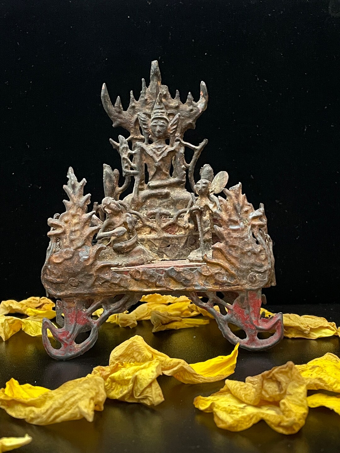 Amazing Find, Vintage 1930s Sheet Metal Altar, Nagan Thai Buddhist All ...