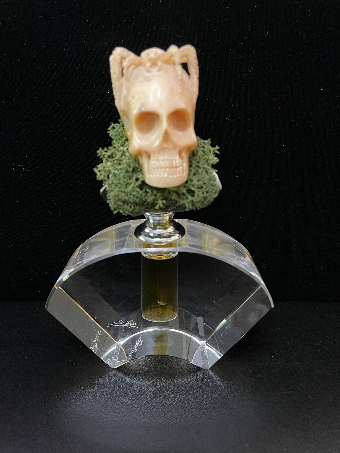 Oud Oil: Carved Skull With Antler Crown - Etsy