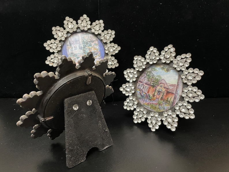 Rhinestone Frames Set of 3 Photo Frames Bling Bling 4 1/2 - Etsy