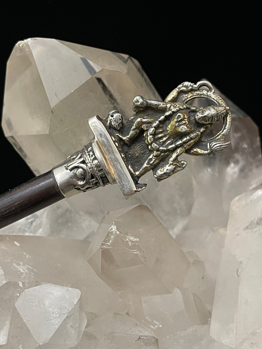 Auspicious Modern Tribal, Shiva Hair Sticks, Hair Adornment, Sterling ...