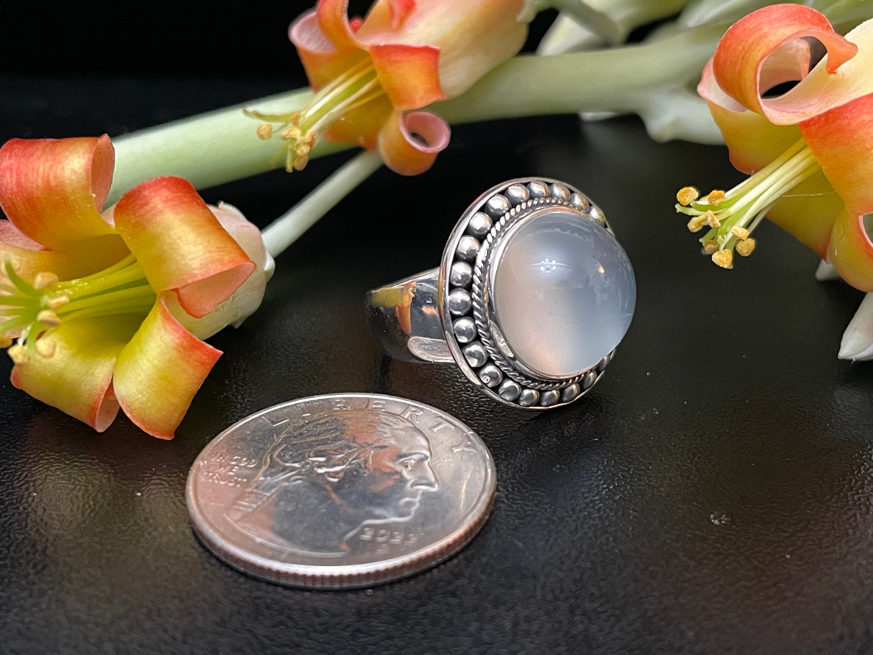 Moonstone Grey Crystal Moonstone Classic and Goes With - Etsy