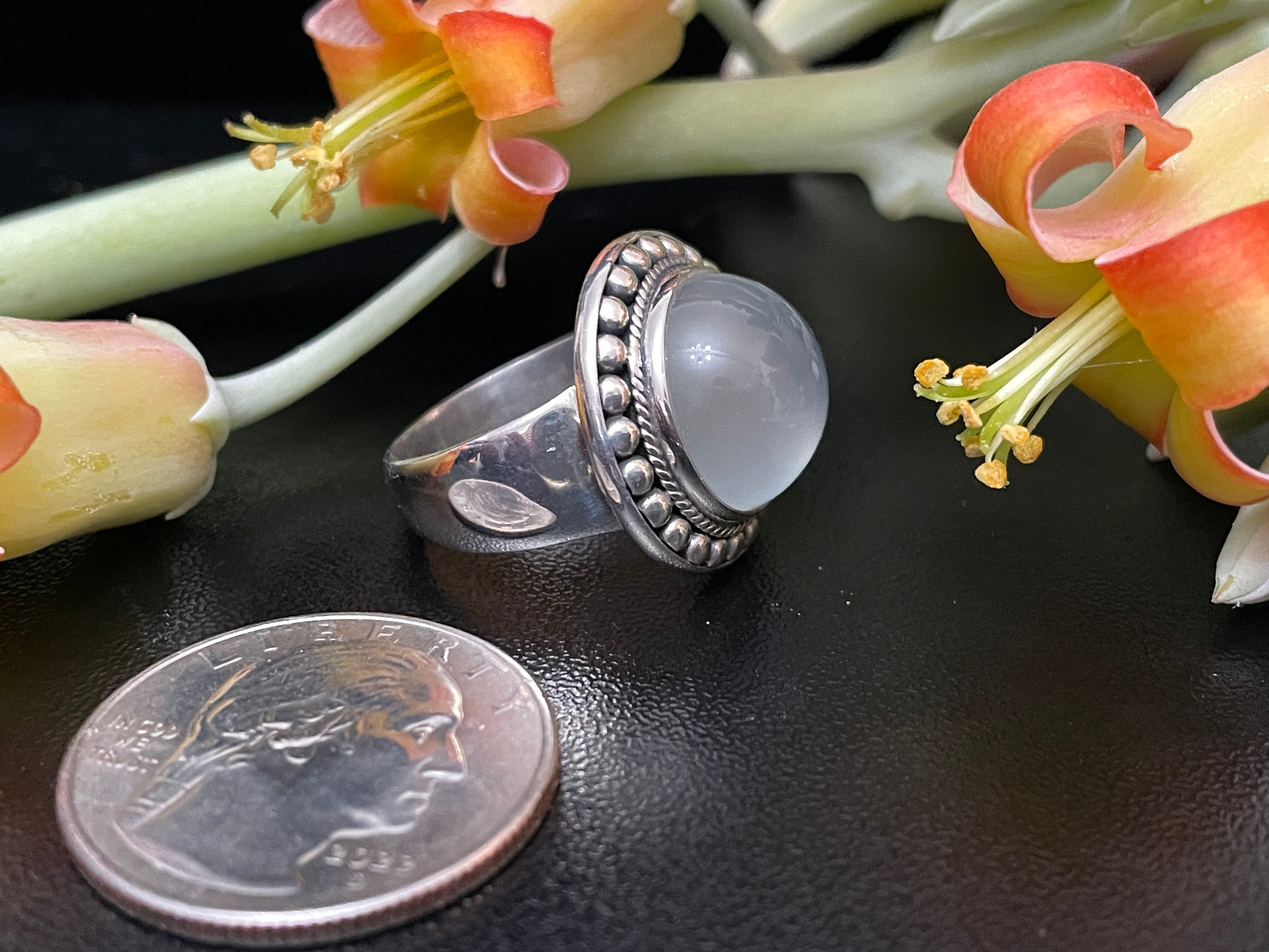 Moonstone Grey Crystal Moonstone Classic and Goes With - Etsy