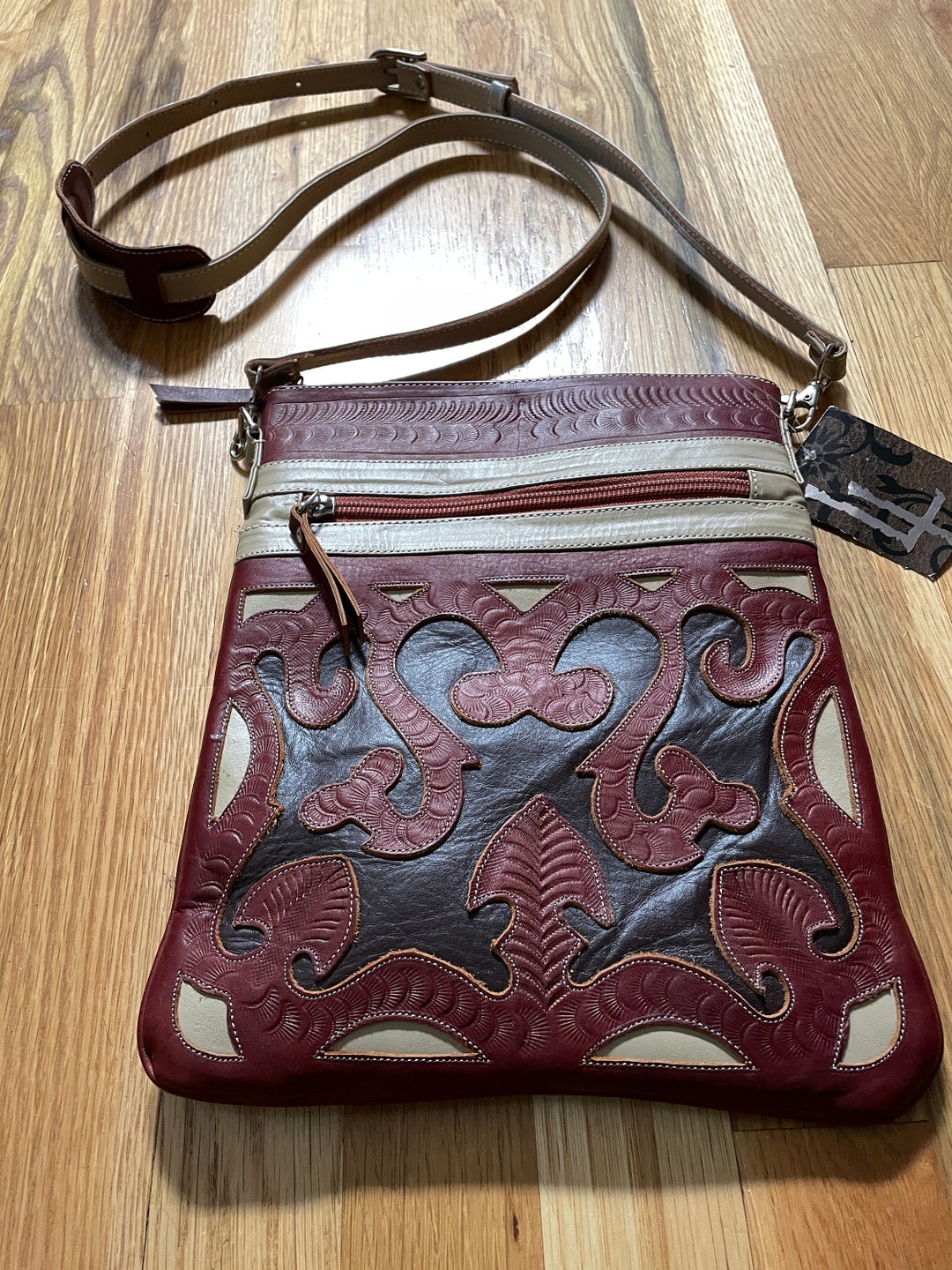Leaders in Leather, Crossbody Bag New, Never Used, Tag On. Beautifully ...