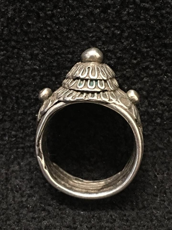 Ring Vintage Tribal Rajasthan Silver Heavy Silver all hand | Etsy