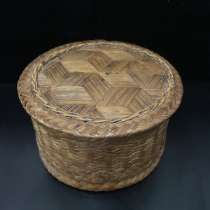 Classic, Beautiful Patins Laos, 1970s Vintage Handmade Woven Bamboo ...