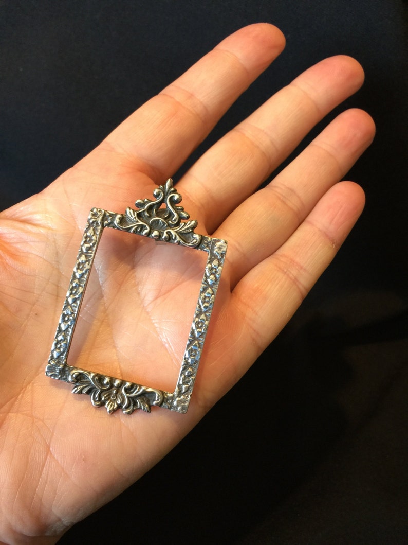 Earrings, Frame's Sterling Silver, Post, Made by Linda Hesh - Etsy