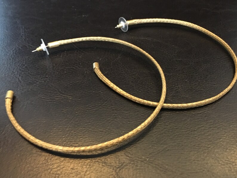 Earring Big Hoops Made of Fine Mesh and Are Very Flexible . - Etsy