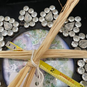 Rhinestone Frames, Set of 3 Photo Frames Bling Bling, 4 1/2 Round ...