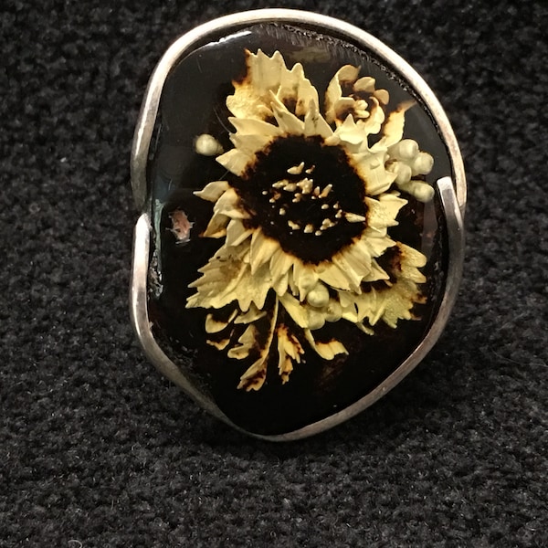 Amber Ring - Etsy