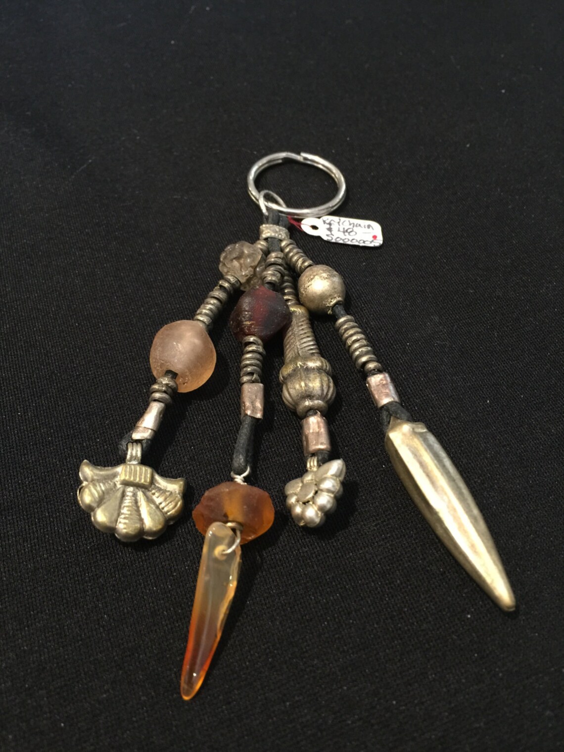 Keychain African Beads Trinkets and Charms Modern Tribal | Etsy