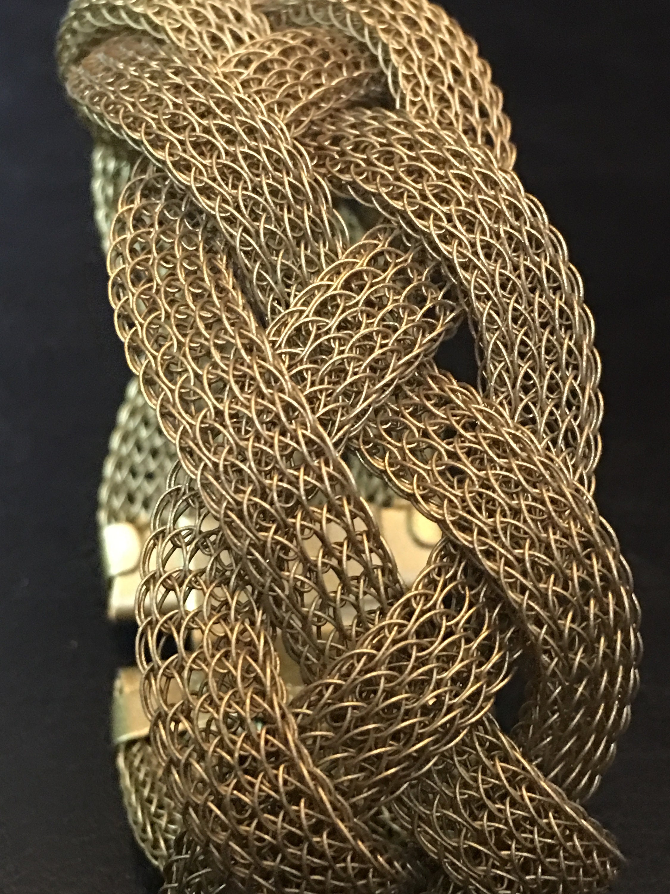 Woven Mesh Bracelet Soft Wire Mesh is Formed Into a Braided and ...