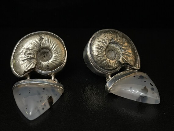 Vintage Misti Martin, Ammonite, Montana Moss Agate, w… - Gem