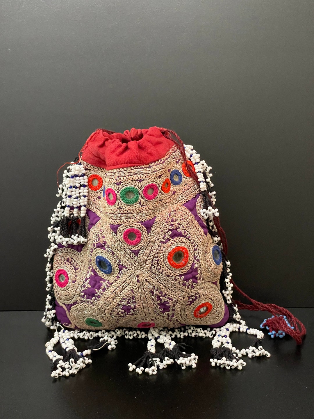 Pouch, Soft Square Purse, Similar Colors on Both Sides. Similar Designs ...
