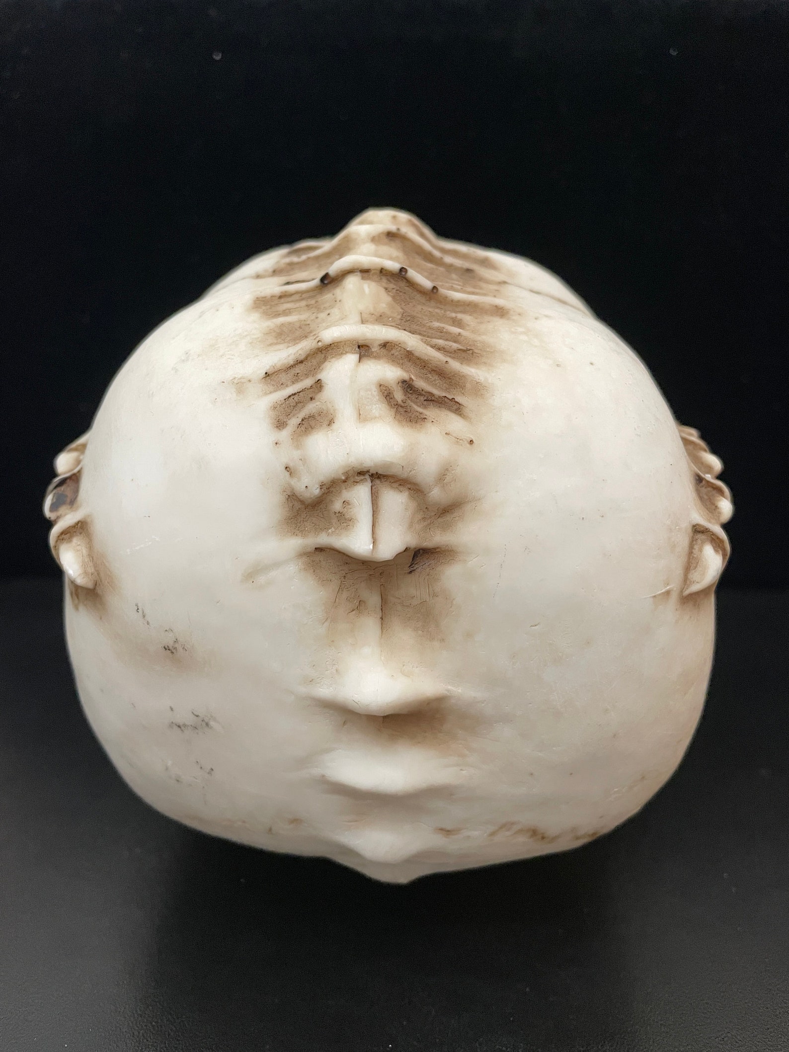This Extraterrestrial Skull Replica Has Been Hand Painted for a Natural ...