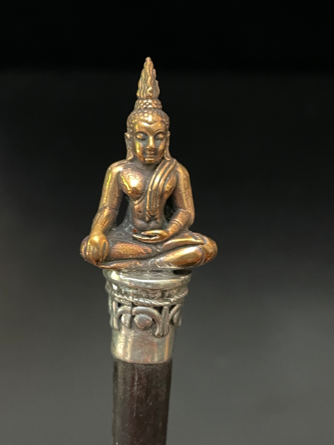 Copper Buddha Hair Stick, Copper Buddha Hair Ornament, Copper Buddha, W ...