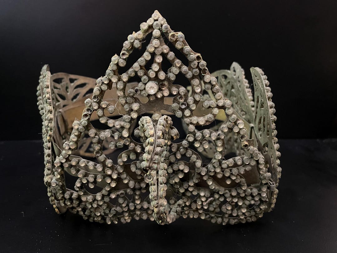 Antique Gilded Wedding Crown Malay People, Singapore Circa 1940s ...