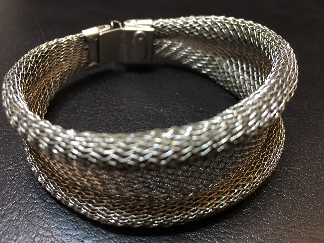 Bangle Bracelet Wire Mesh Bracelet Soft Wire Mesh is Formed, and Finish ...
