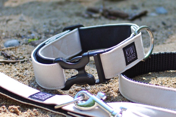 Surfer ADVENTURE Light buckle dog collar white sporty | Etsy