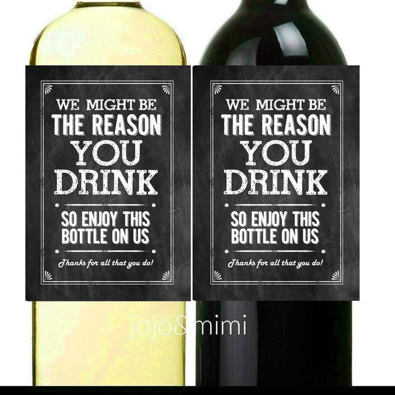 Teacher Wine Label - Etsy