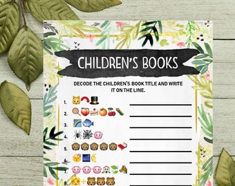 Guess the Book Title | Etsy