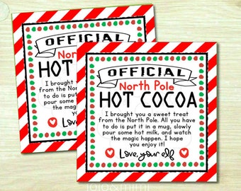 Hot Cocoa BOMB Elf Hot Cocoa Letter 7x7 Square Printable Letter ...