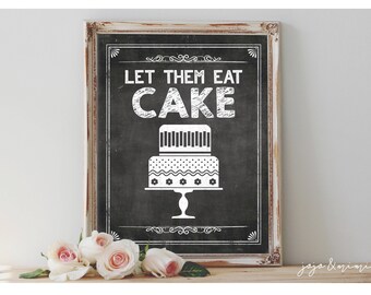 Instant 'There is always room for CAKE' Printable Sign | Etsy