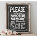 Personalized 'Please write your favorite memory with NAME | Etsy