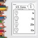 Money Intro to U.S Coins Printable Learning Resource Coin | Etsy