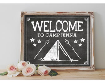Custom 'welcome to Camp' Printable Welcome Sign - Etsy